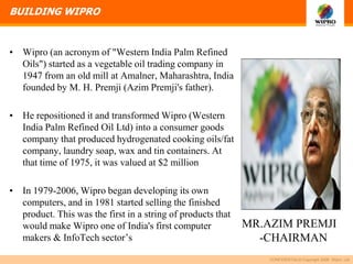 A sectorial analysis on wipro by zeeshan hasan | PPTX | Business ...