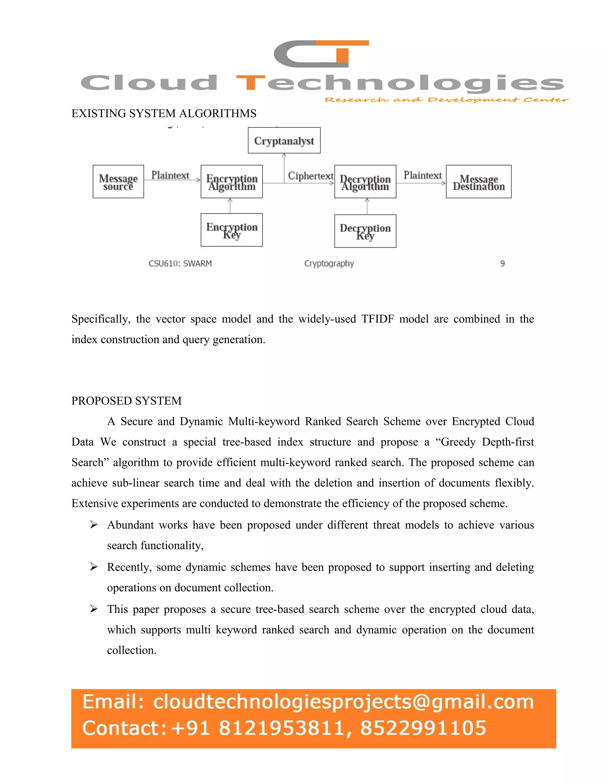A secure and dynamic multi keyword ranked search scheme over encrypted cloud data | PDF