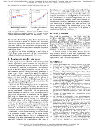 A Secure and Dynamic Multi-keyword Ranked Search Scheme over Encrypted Cloud Data | PDF