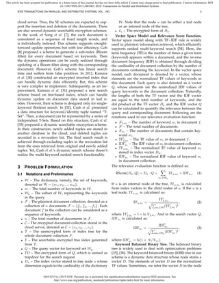 A Secure and Dynamic Multi-keyword Ranked Search Scheme over Encrypted Cloud Data | PDF