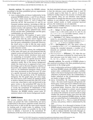 A Secure and Dynamic Multi-keyword Ranked Search Scheme over Encrypted Cloud Data | PDF