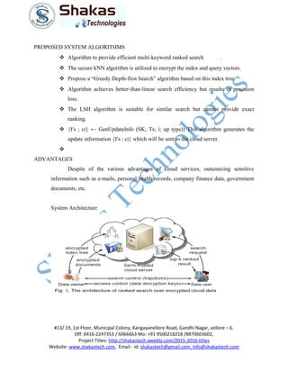 A secure and dynamic multi keyword ranked search scheme over encrypted cloud data | DOC | Search ...