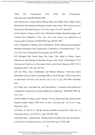 A secure anti collusion data sharing scheme for dynamic groups in the cloud | PDF