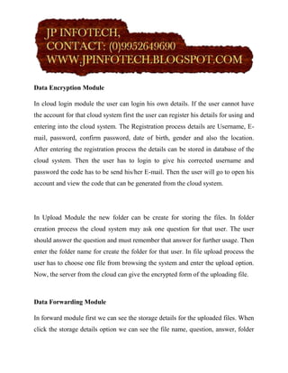 A secure erasure code based cloud storage system with secure data forwarding | DOCX