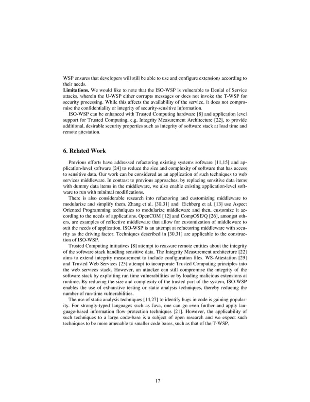 A secure middleware architecture for web services | PDF