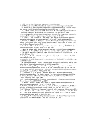 A secure middleware architecture for web services | PDF