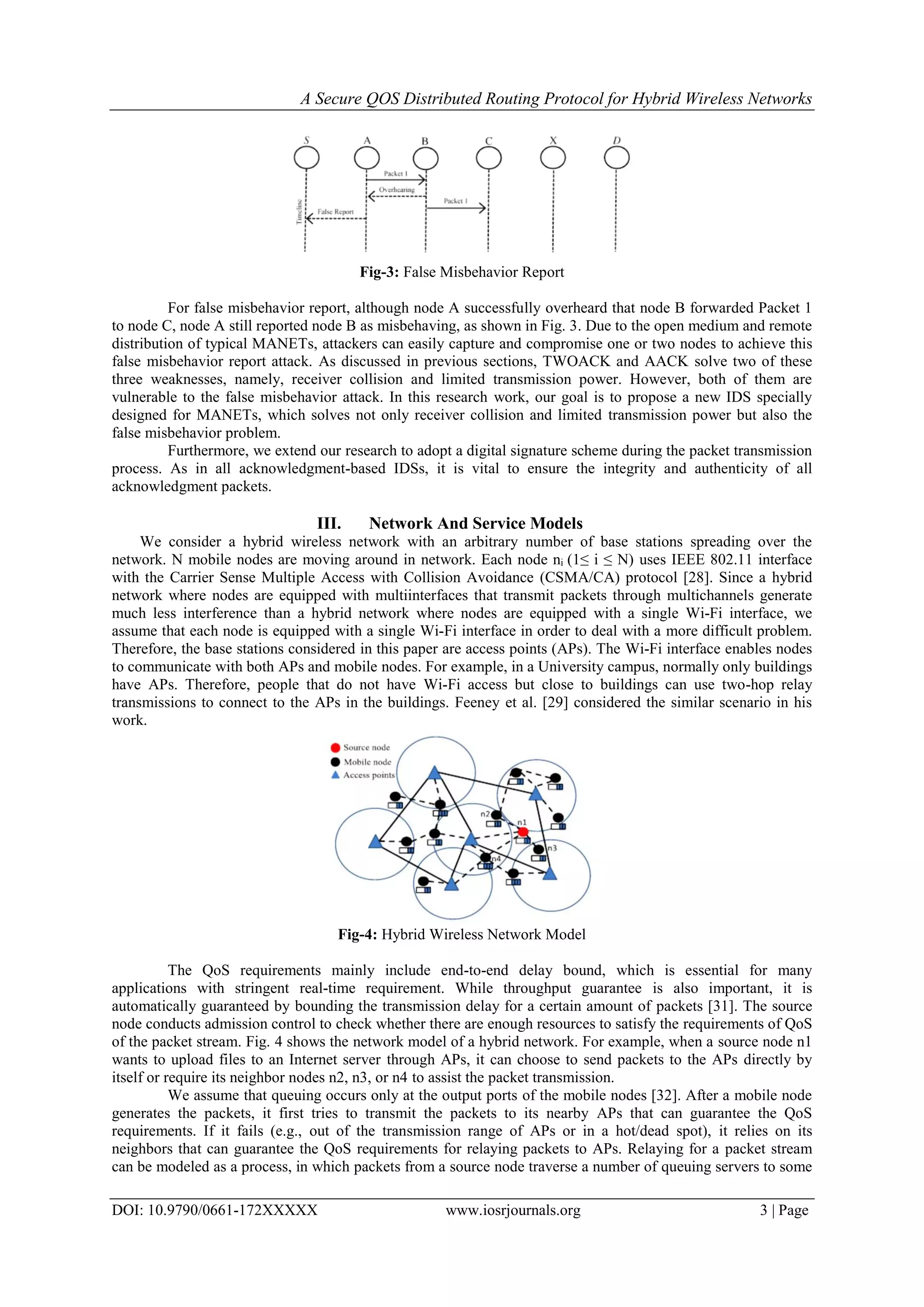 A secure qos distributed routing protocol for hybrid wireless networks | PDF