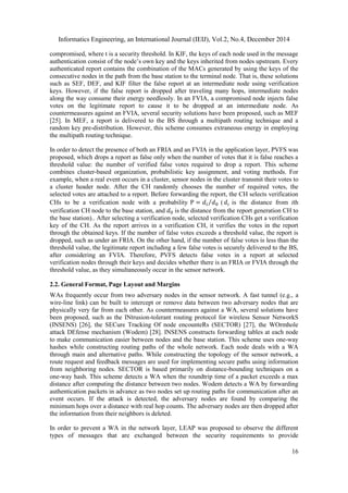 A security method for multiple attacks in sensor networks against false report injection, false ...