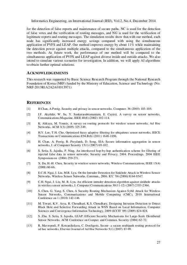 A Security Method For Multiple Attacks In Sensor Networks Against Fal