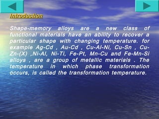 copper based shape memory alloys | PPT