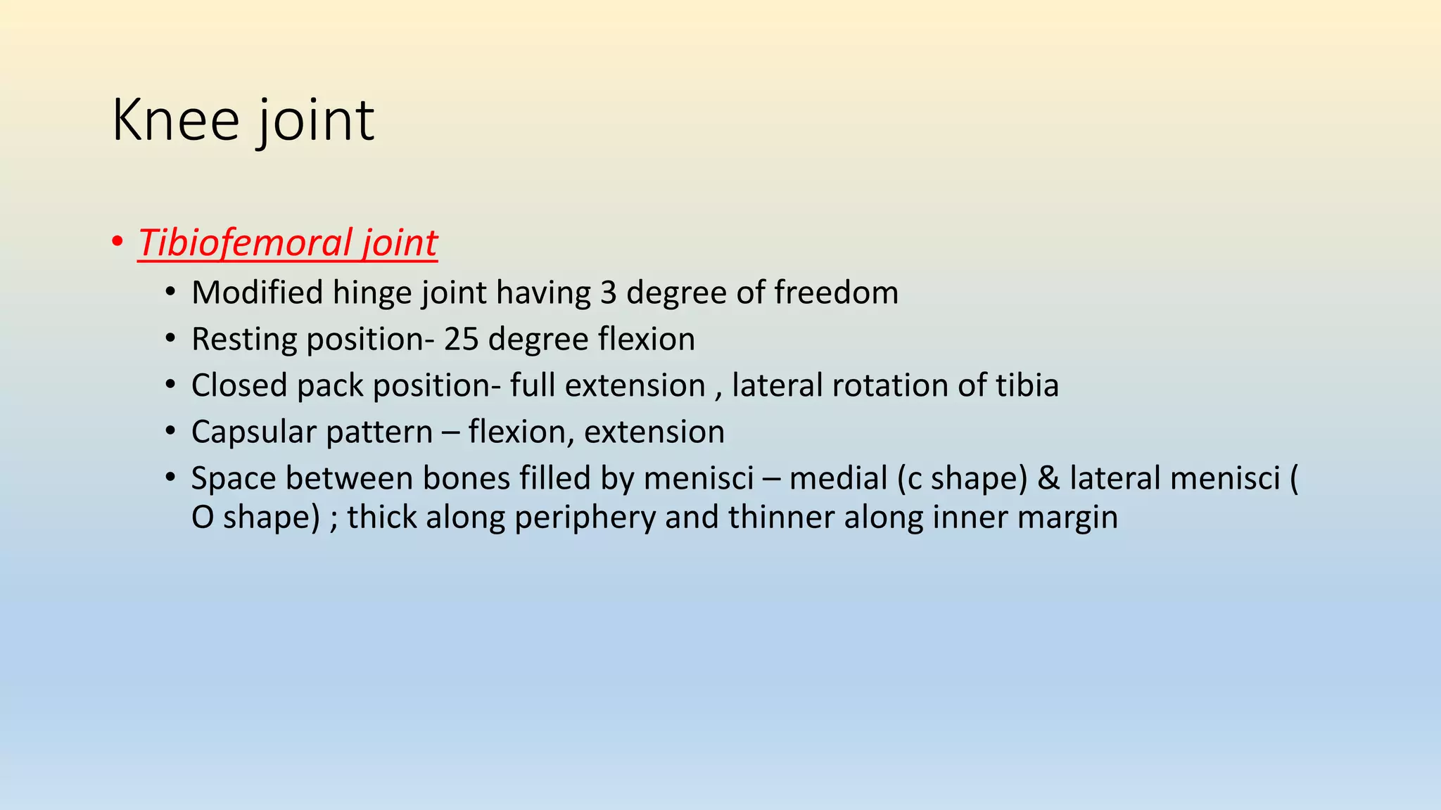 Knee joint assessment | PPTX