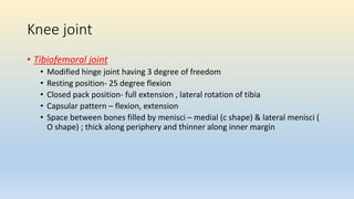 Knee joint assessment | PPTX