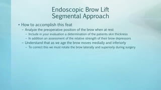 A segmental approach to browlift | PPT
