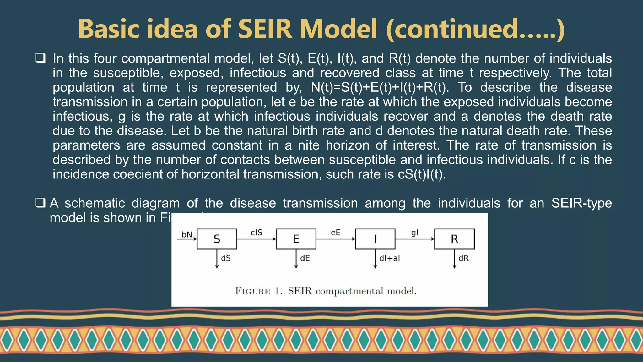 A SEIR MODEL FOR CONTROL OF INFECTIOUS DISEASES | PPTX