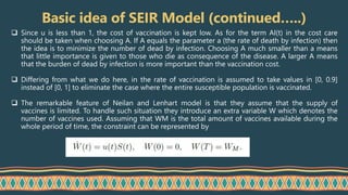 A SEIR MODEL FOR CONTROL OF INFECTIOUS DISEASES | PPTX