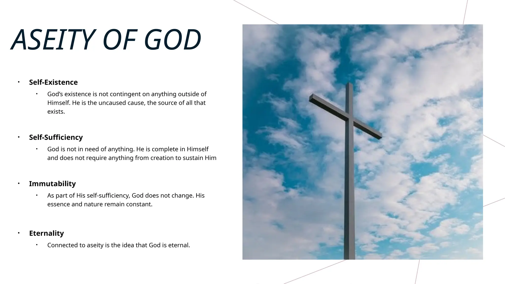Aseity of God Powerpoint presentation for bible Category | PPTX