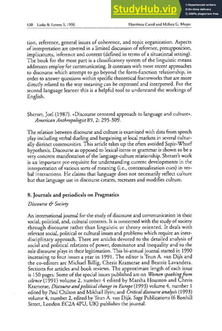 A Selected And Annotated Bibliography On Pragmatics | PDF