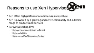 Xen Installation Presentation | PPT