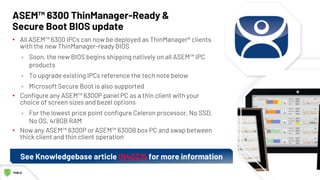 ASEM 6300 Customer Presentation roadmap1 | PPT