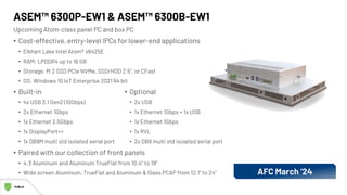 ASEM 6300 Customer Presentation roadmap1 | PPT