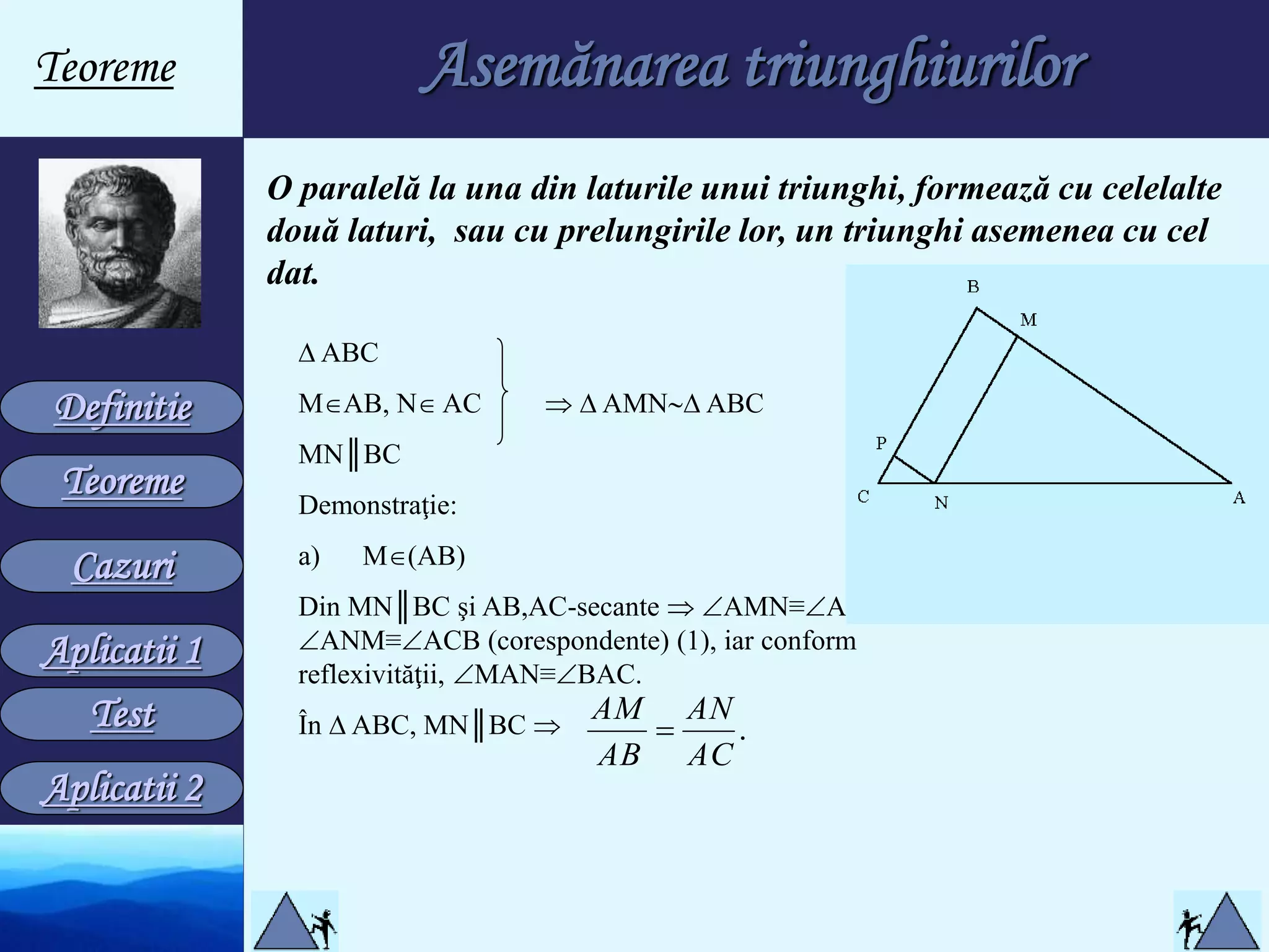 Asemanarea triunghiurilor | PPSX