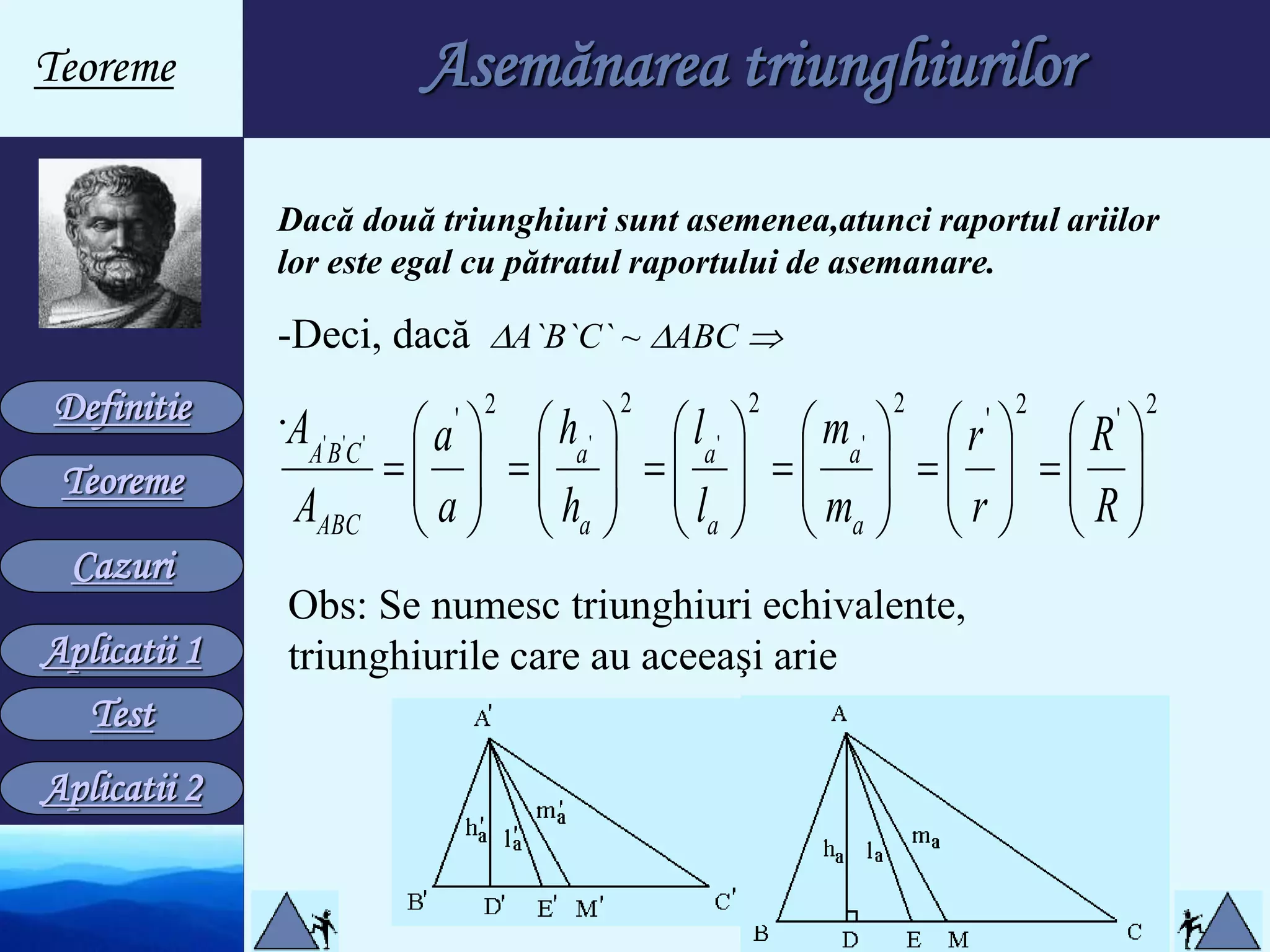 Asemanarea triunghiurilor | PPSX