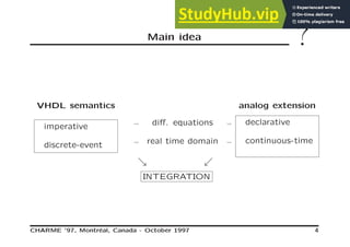A Semantic Model For VHDL-AMS | PPT