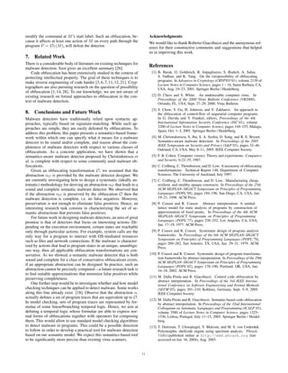 A semantics based approach to malware detection | PDF