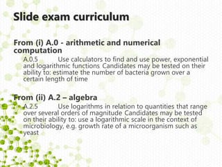 Maths for Biology | PPTX