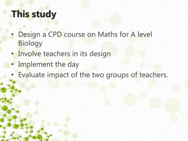 Maths for Biology | PPTX | Educational Assessment | Education