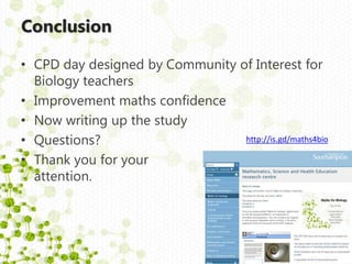 Maths for Biology | PPTX