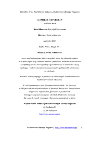 Asembler od podstaw | PDF