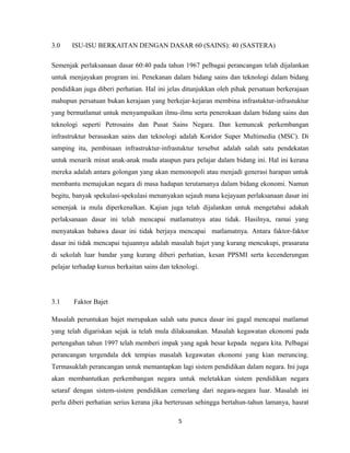 dasar 60(sains) : 40(sastera) | DOC