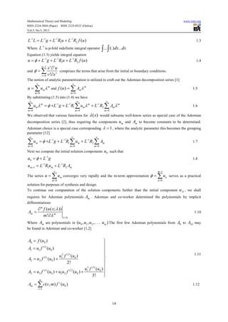 A semi analytic method for solving nonlinear partial differential ...
