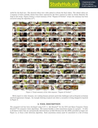 A Semi-Automatic Annotation Tool For Cooking Video | PDF