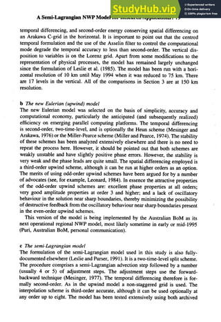 A Semi-Lagrangian NWP Model For Real-Time And Research Applications ...
