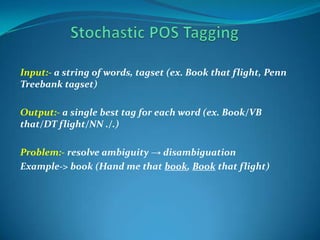 Parts of Speect Tagging | PPTX