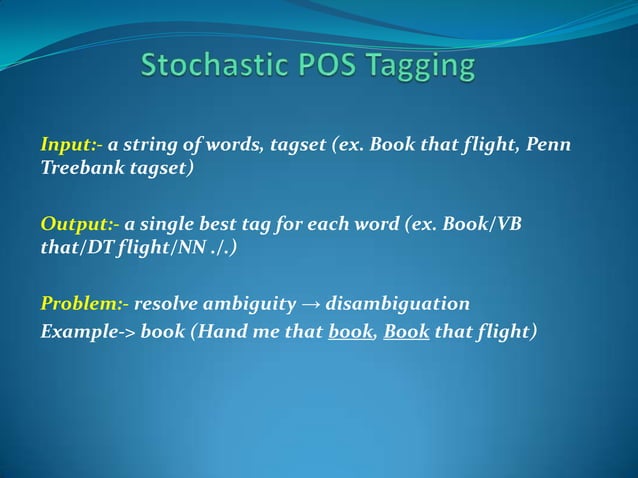 Parts of Speect Tagging | PPTX