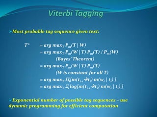 Parts of Speect Tagging | PPTX
