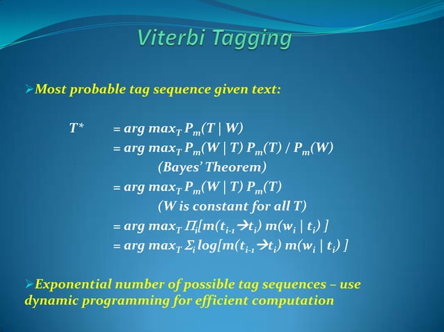 Parts of Speect Tagging | PPTX
