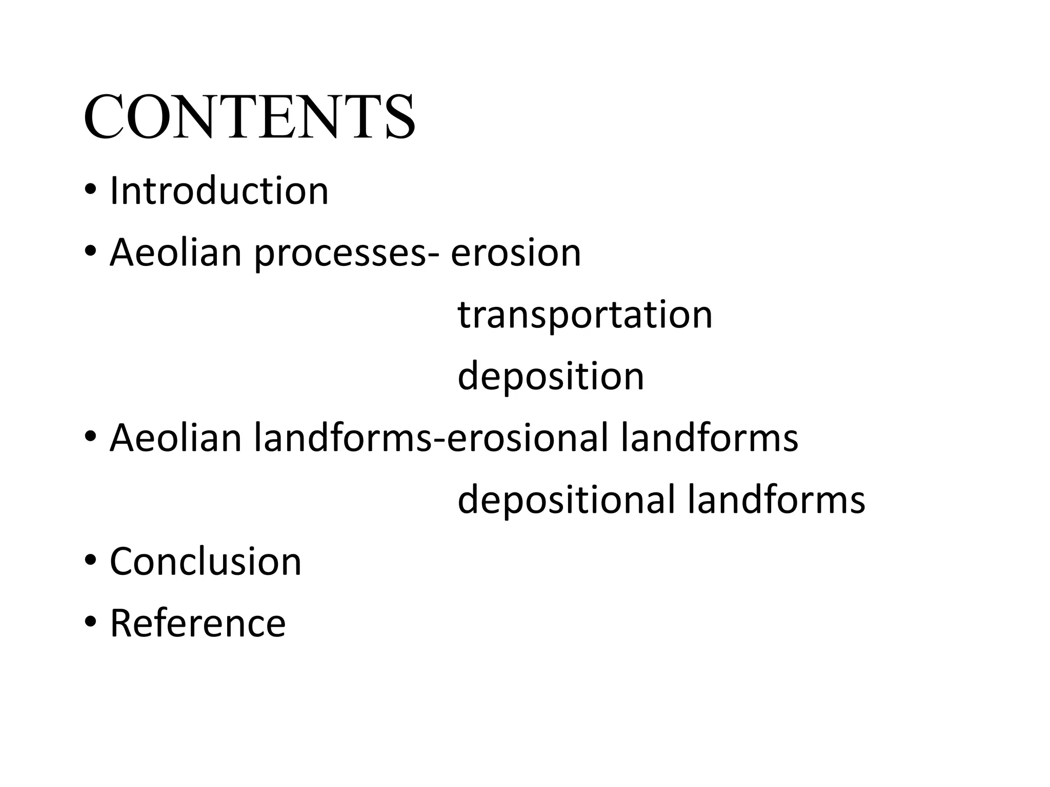 aeolian landforms | PPTX