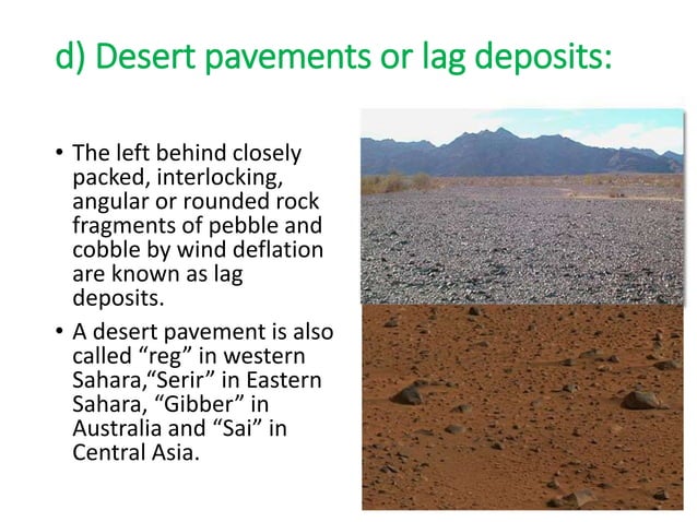 aeolian landforms | PPTX | Geology | Science