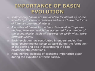 A seminar on basin evolution and tectonics | PPTX