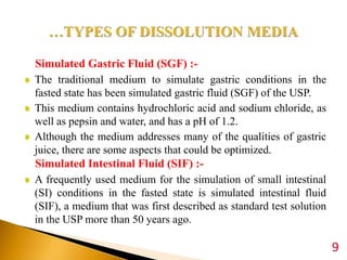A seminar on dissolution media | PPTX
