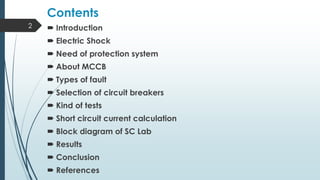 Numerical analysis of short circuit testing & verification of a MCCB. | PDF