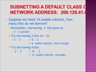 A seminar on subnetting by sanjay | PPT