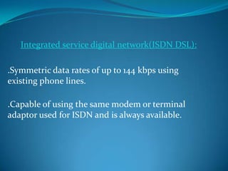 A seminar presentation on dsl | PPTX