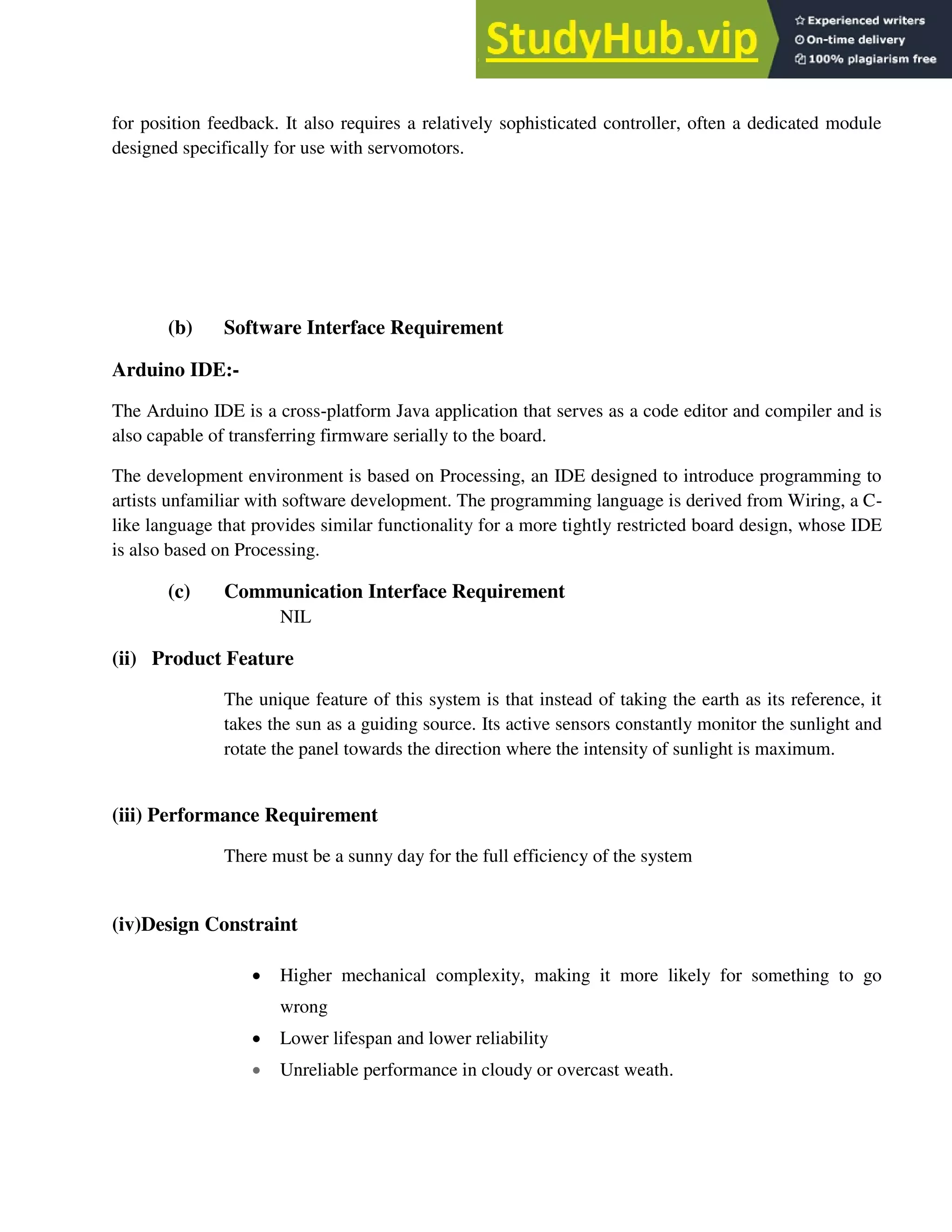 A Seminar Project Report ARDUINO BASED SOLAR TRACKING SYSTEM | PDF