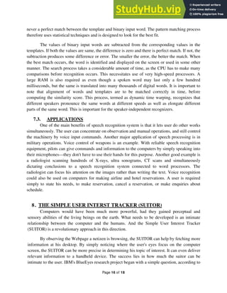 A Seminar Report On Blue Eyes Technology Submitted By | PDF