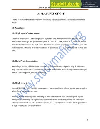 A Seminar Report On Gi-Fi Technology | PDF